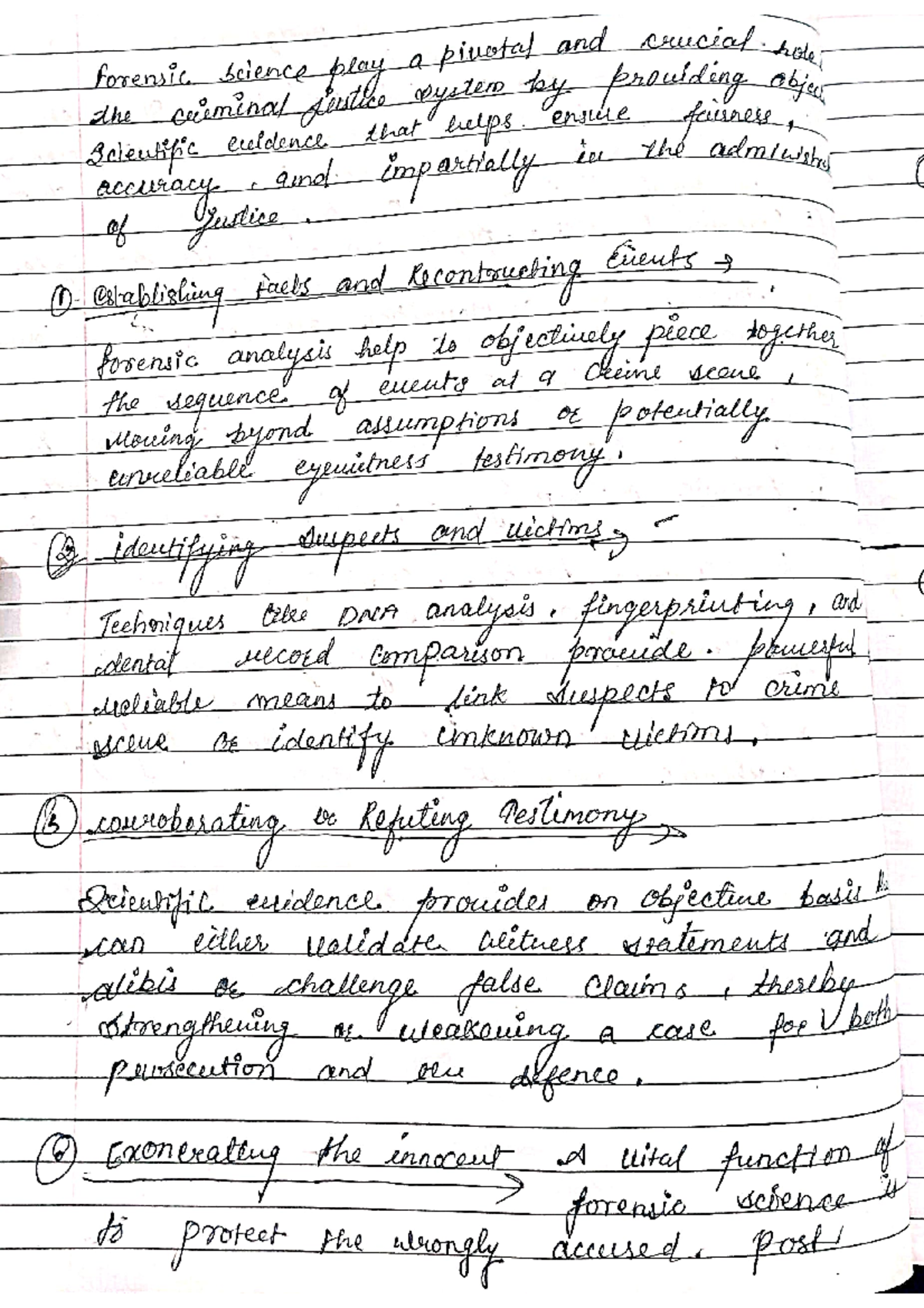 Duties of Forensic Scientists in the Criminal Justice System - Studocu