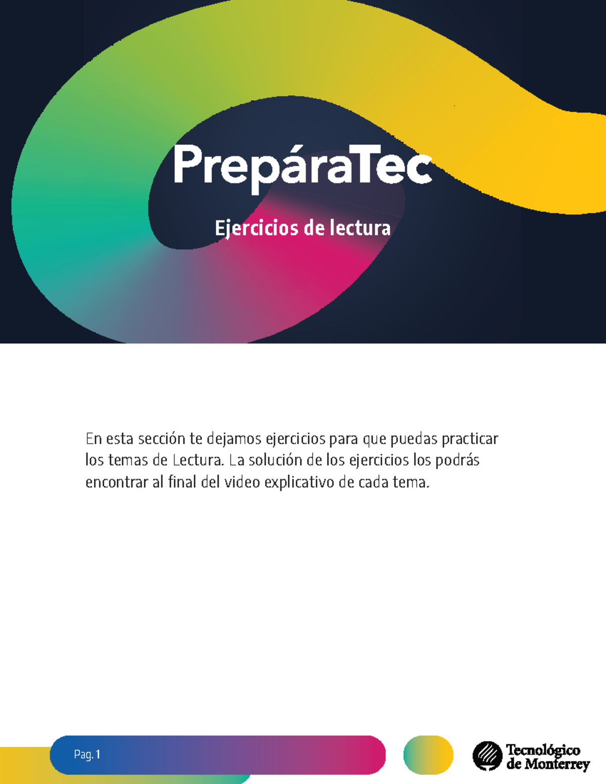 Guía Práctica de Ejercicios de Lectura - Curso PAA - Studocu