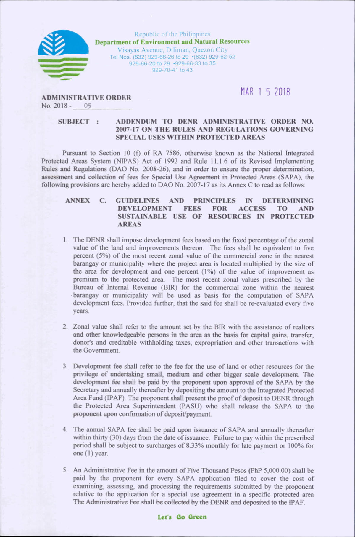 Dao-2018-05 Water Quality Management for Lower Amburayan River System ...
