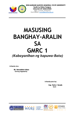 Lesson plan in English 9 - Unchanging values in a VUCA World - Republic ...