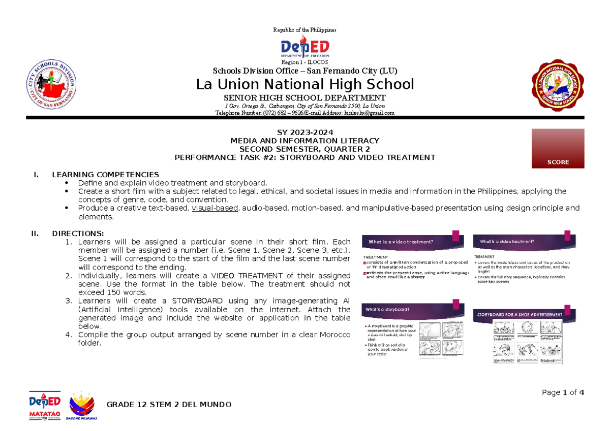 MIL-Q2-PT-2- Storyboard-AND- Video- Treatment - Republic of the ...