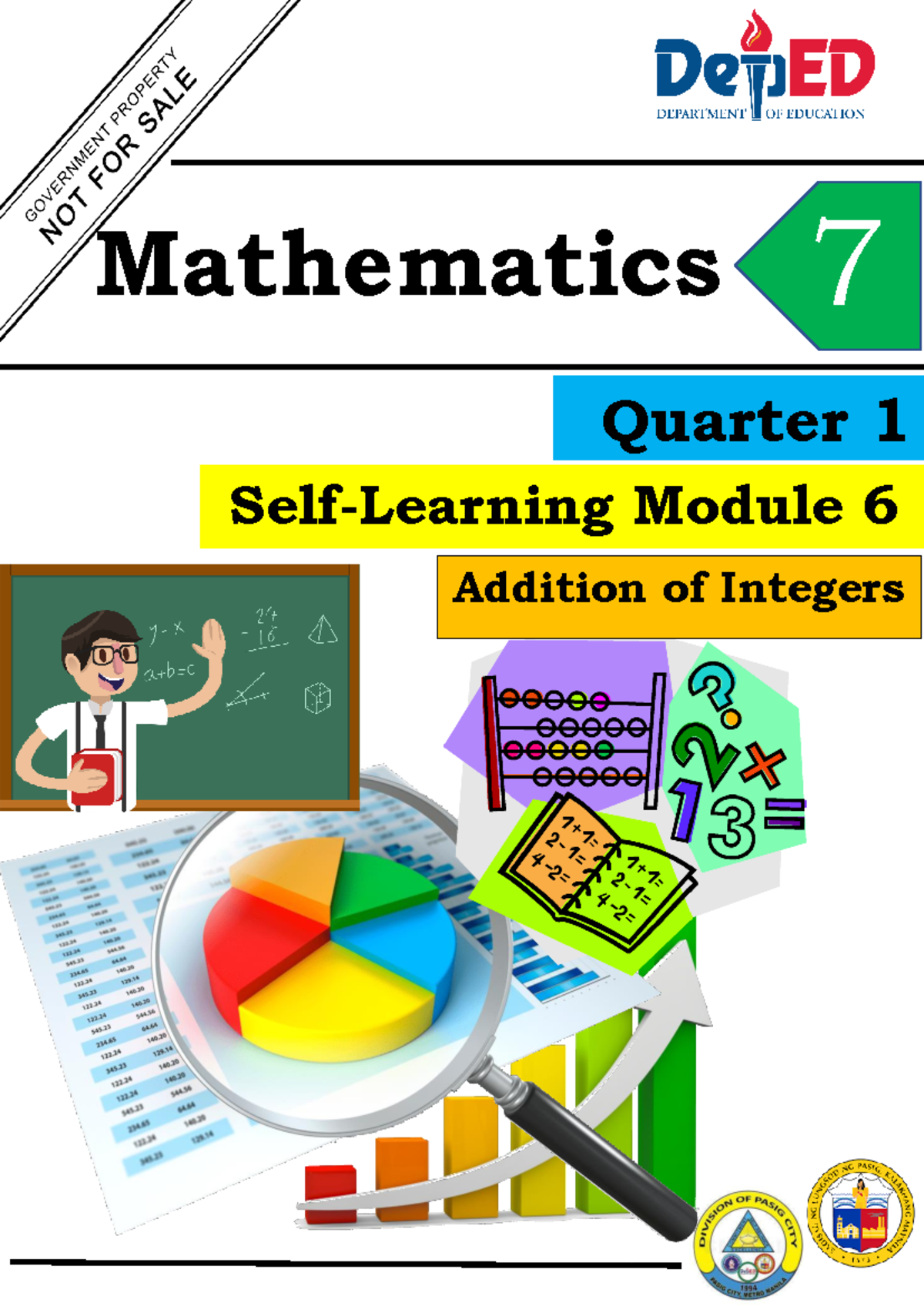 Math 7-Q1-M6 - Self-Learning Module on Addition of Integers - Studocu
