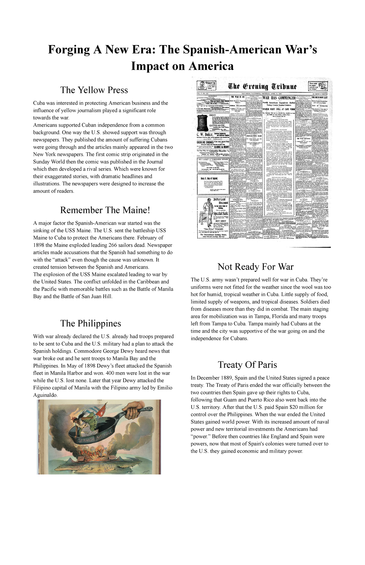 3.02 Assignment: The Spanish-American War's Impact on the U.S. - Studocu