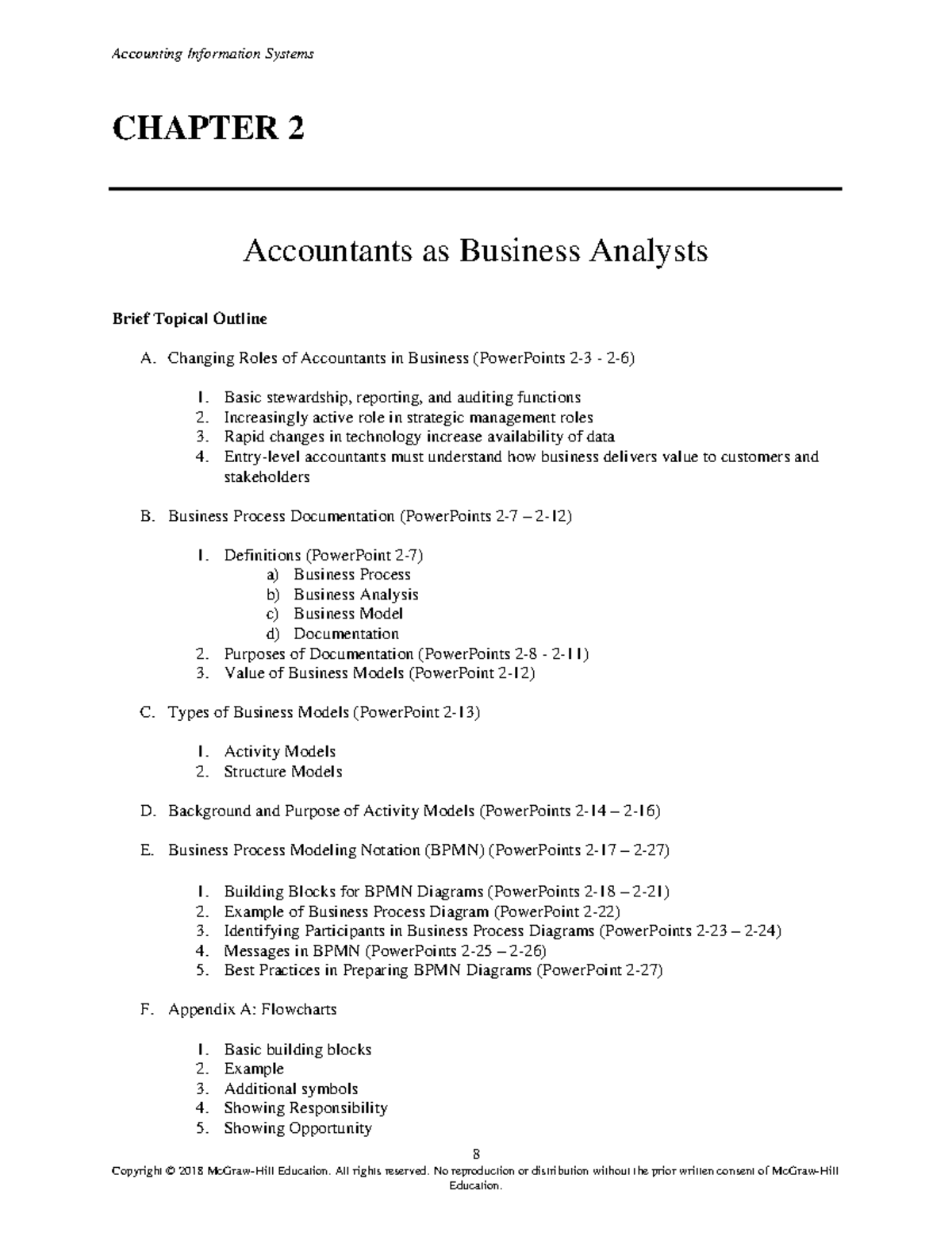 Accounting Information Systems CH 2: Accountants as Business Analysts ...