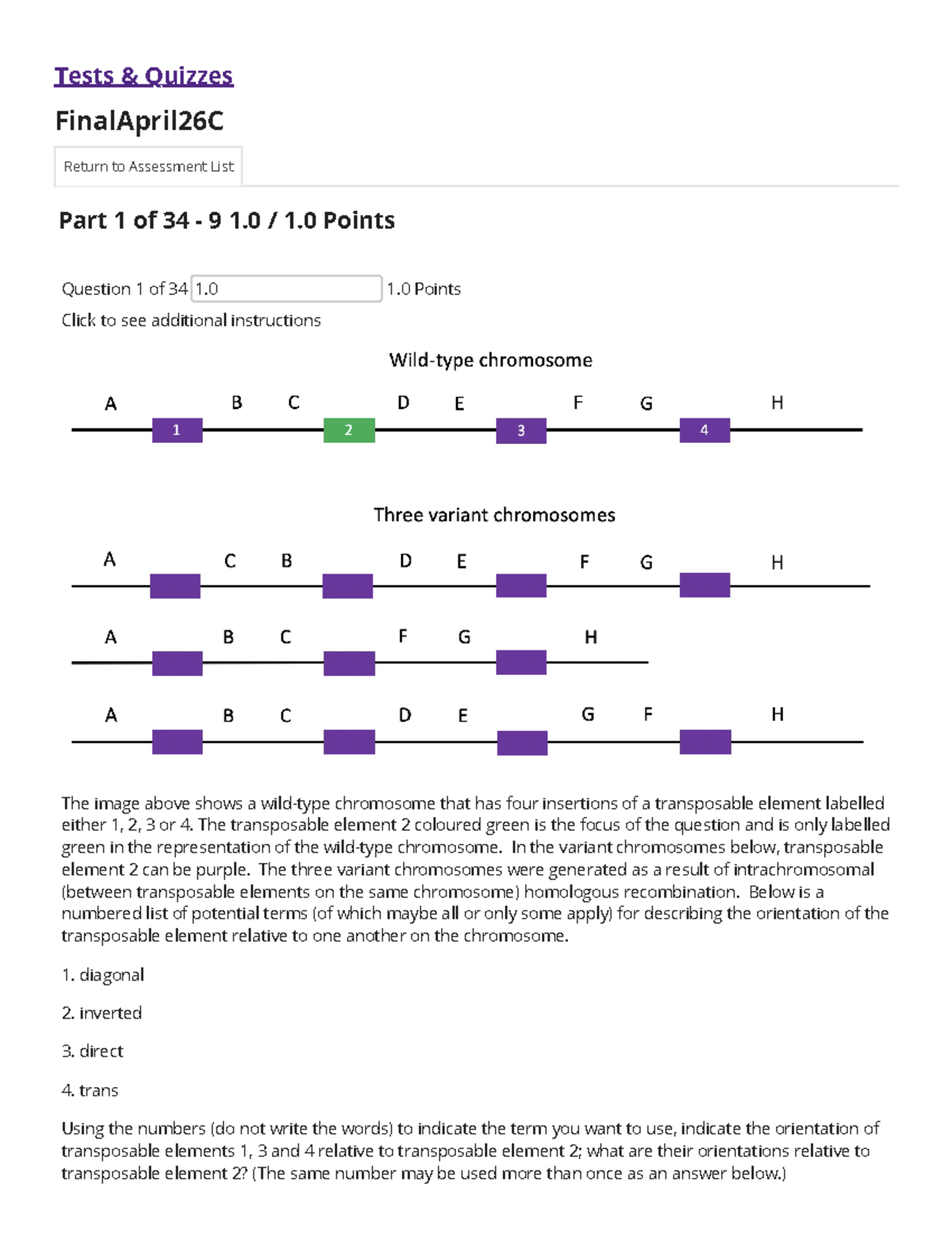 Tests and Quizzes on Genetics and Evolution - Studocu