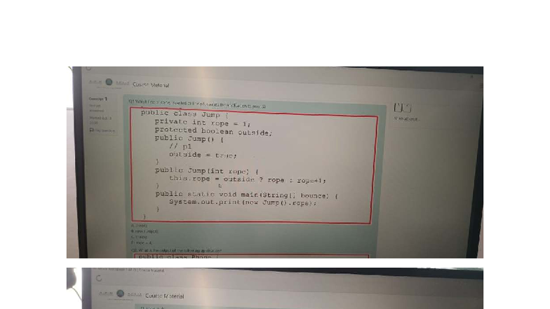 Java Mock Test - Exam Notes (ENG 101) - Studocu