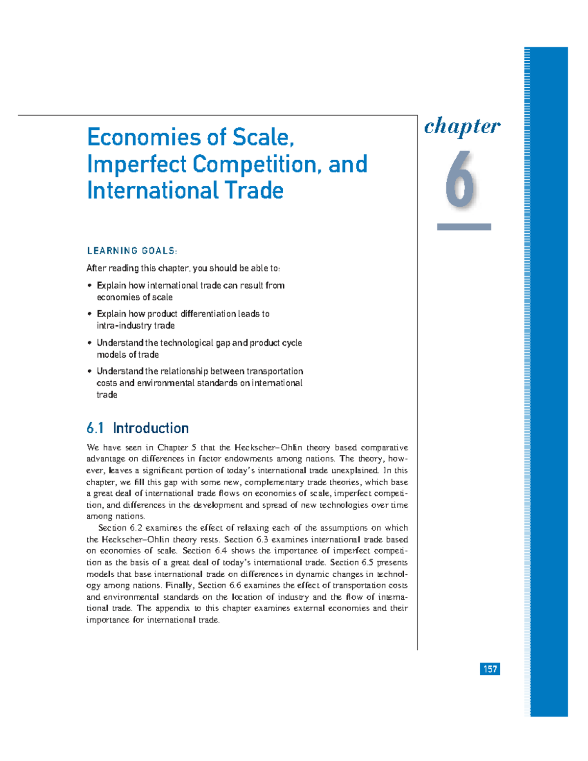 C6 - Economies of Scale, Imperfect Competition, and International Trade ...