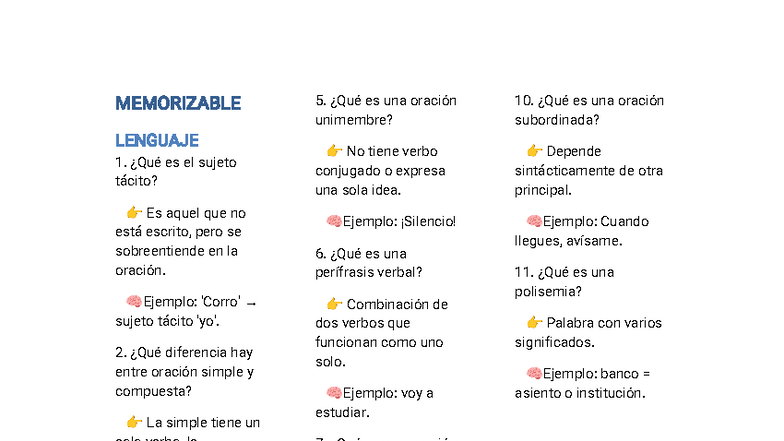 Memorizable Lenguaje 1 y Biología: Resumen Completo UNC SAN Marcos ...
