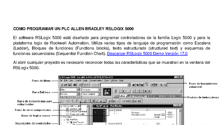 COMO PROGRAMAR UN PLC ALLEN BRADLEY RSLOGIX: Guía Completa - Studocu