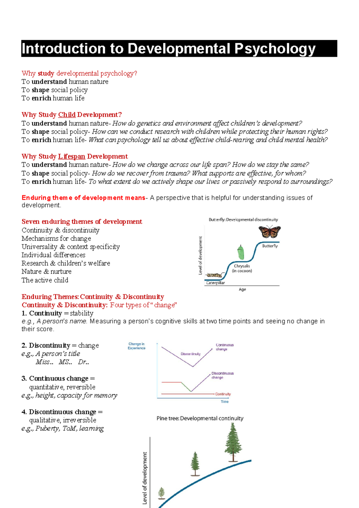 Developmental Psychology 4-6: Key Themes and Concepts in Human Growth ...