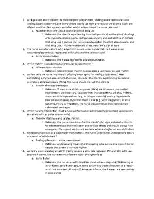 practice questions - The nurse recognizes which as being true of ...