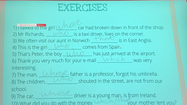 Relative Clauses Exercises - Complete Guide - Studocu