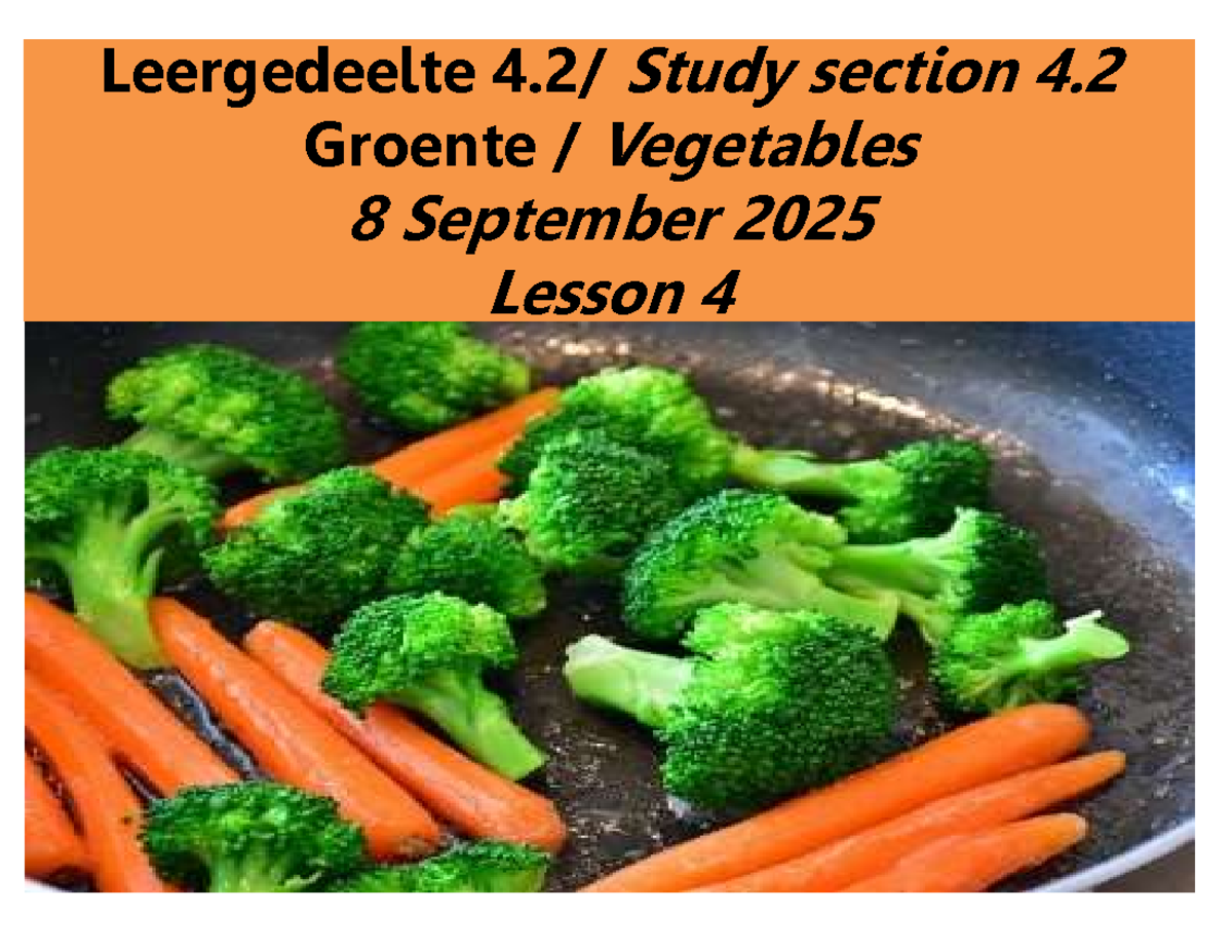 Study Section 4.2: Vegetables - Classification, Processing & Trends ...