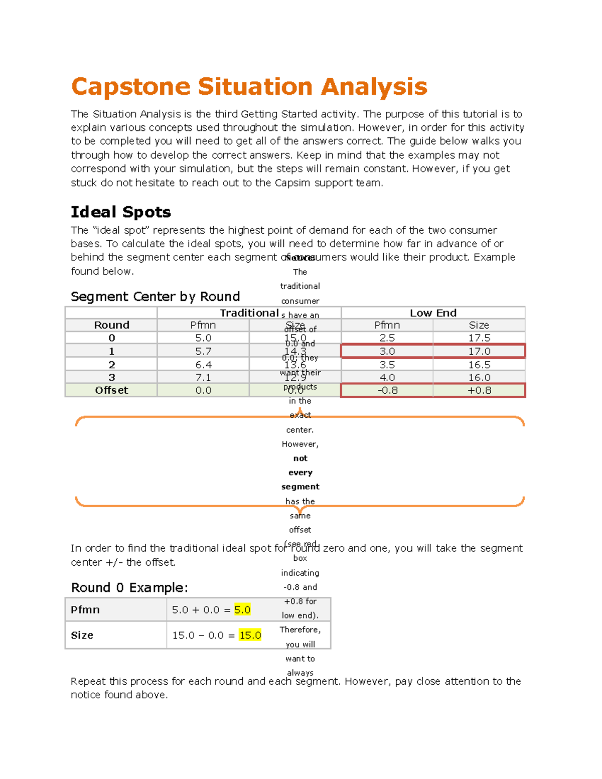 Capstone Situation Analysis Guide: Key Concepts & Demand Metrics - Studocu