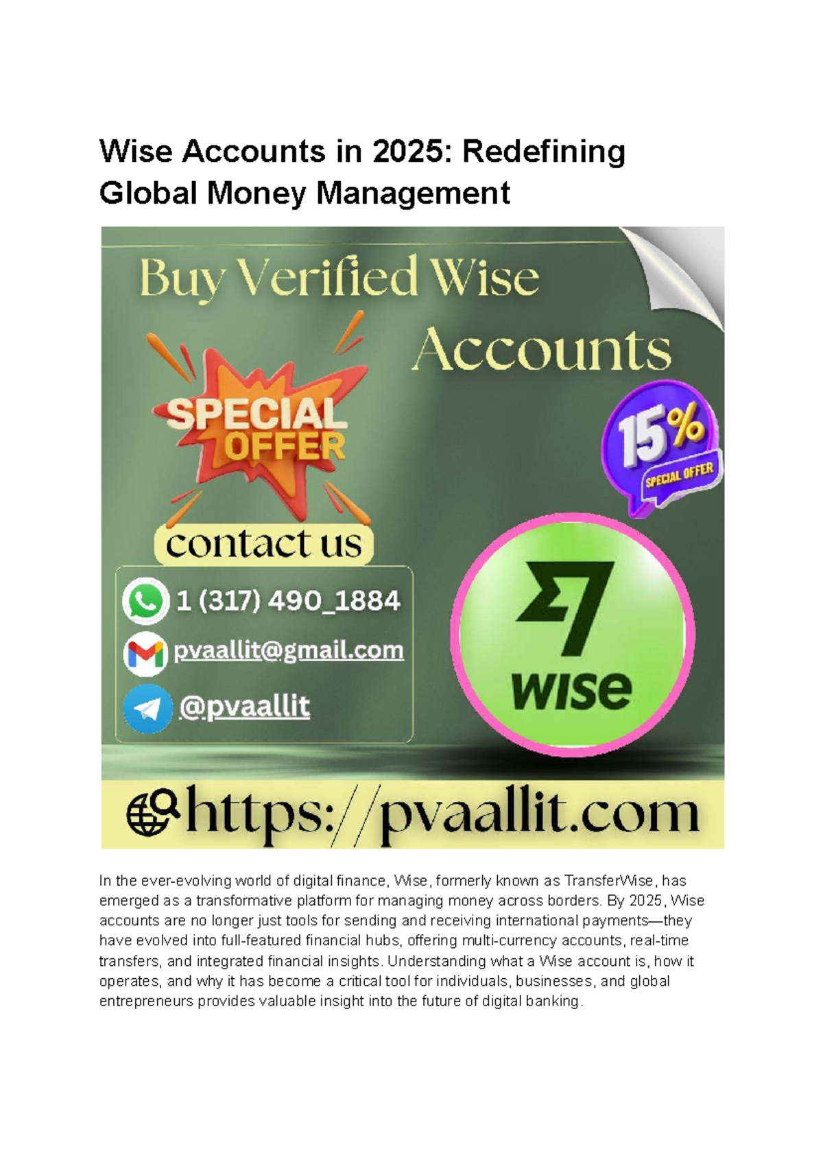 How to Buy Verified Wise Accounts: A Secure Guide for 2025 - Studocu