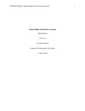 7-1 Final Project Submission Part II - Running Head: FINAL PROJECT PART II 1 Final Project Part ...