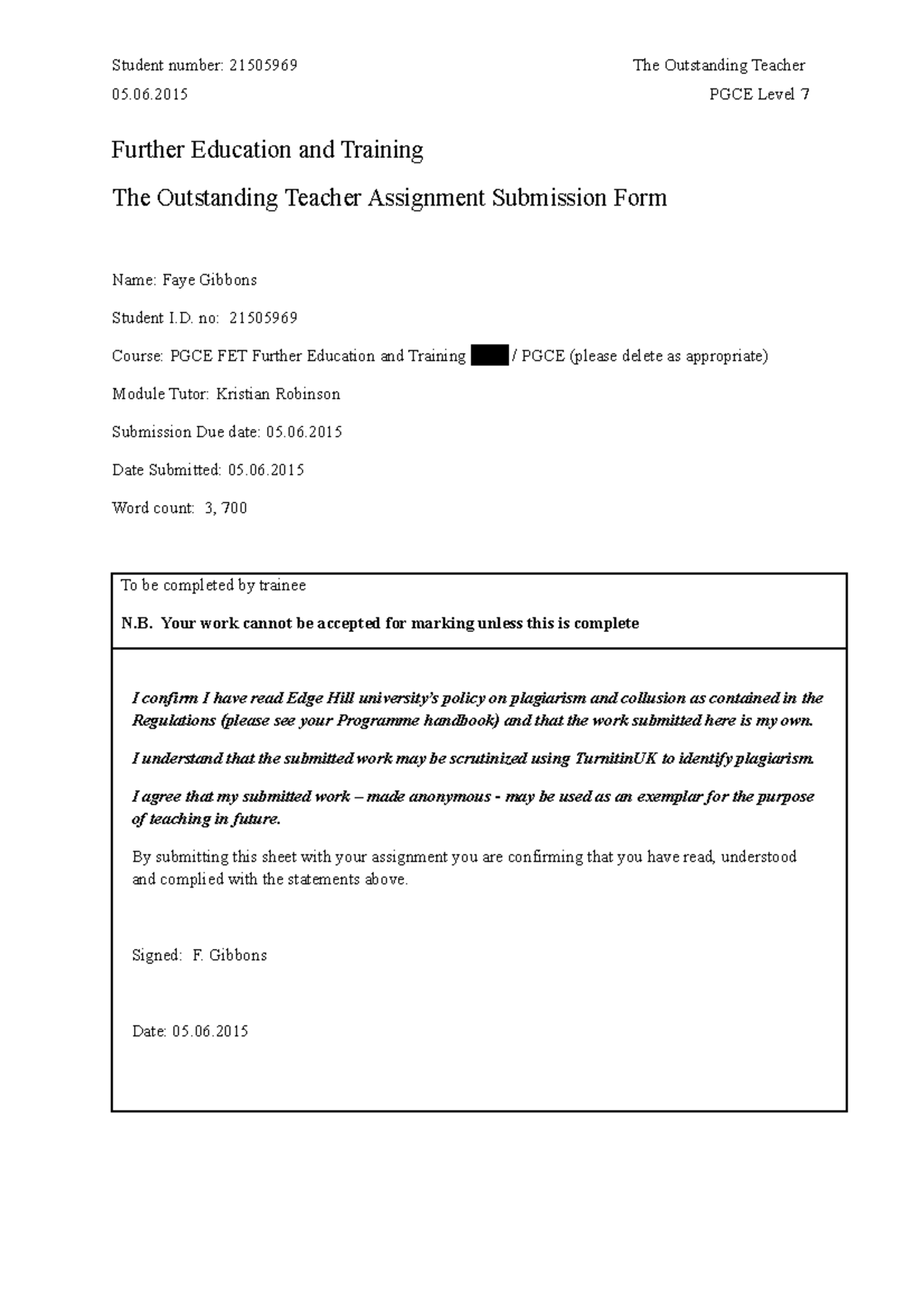 PGCE Level 7 Assignment: Exploring Gender Imbalance in Childcare Sector ...
