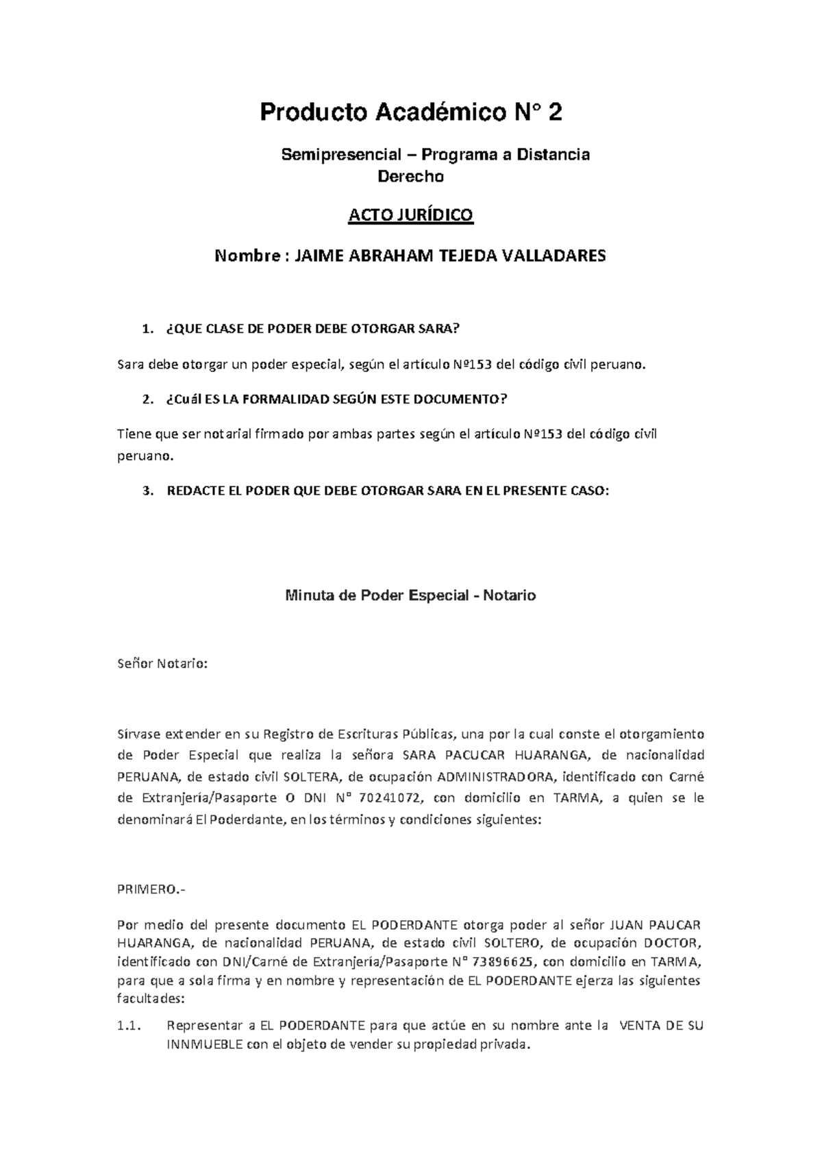 PA2. ACTO Juridico - Jaime Abraham Tejeda Valladares - Producto ...
