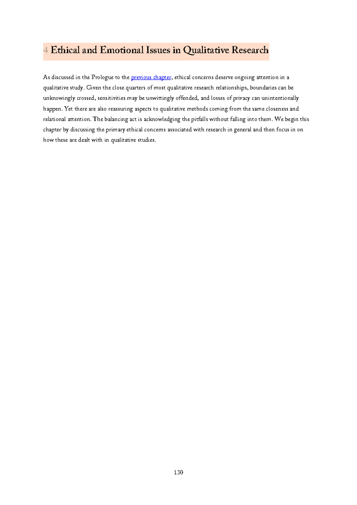 4 Ethical and Emotional Issues in Qualitative Research - Studocu