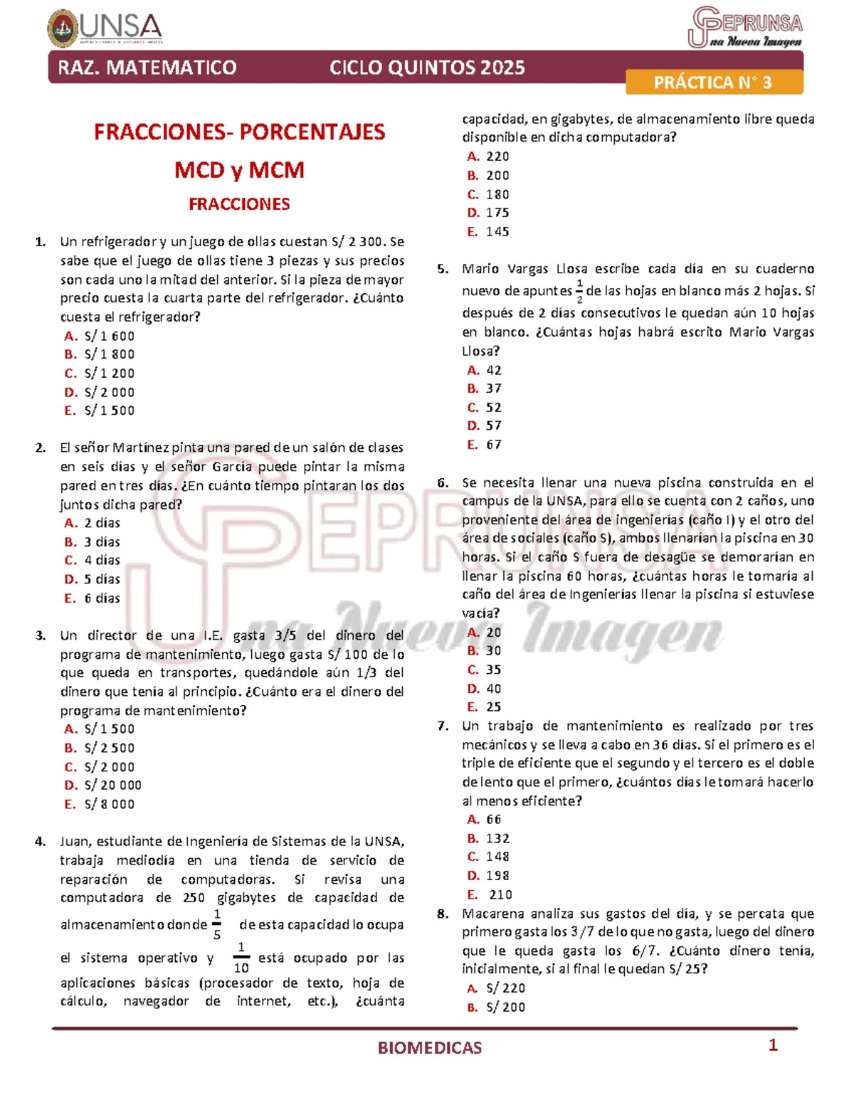 RAZ. MATEMATICO CICLO QUINTOS 2025 - TABLAS Y GRÁFICOS ESTADÍSTICOS ...