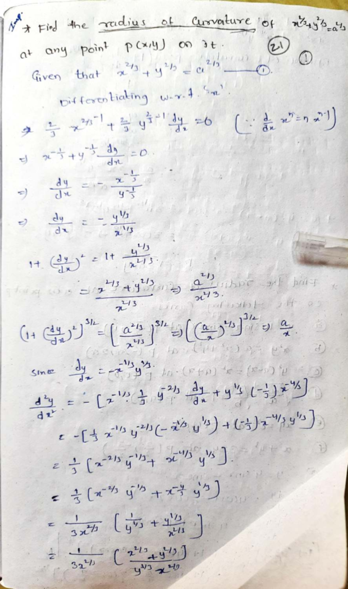 Unit 3&4 Maths: Radius of Curvature Calculations and Concepts - Studocu