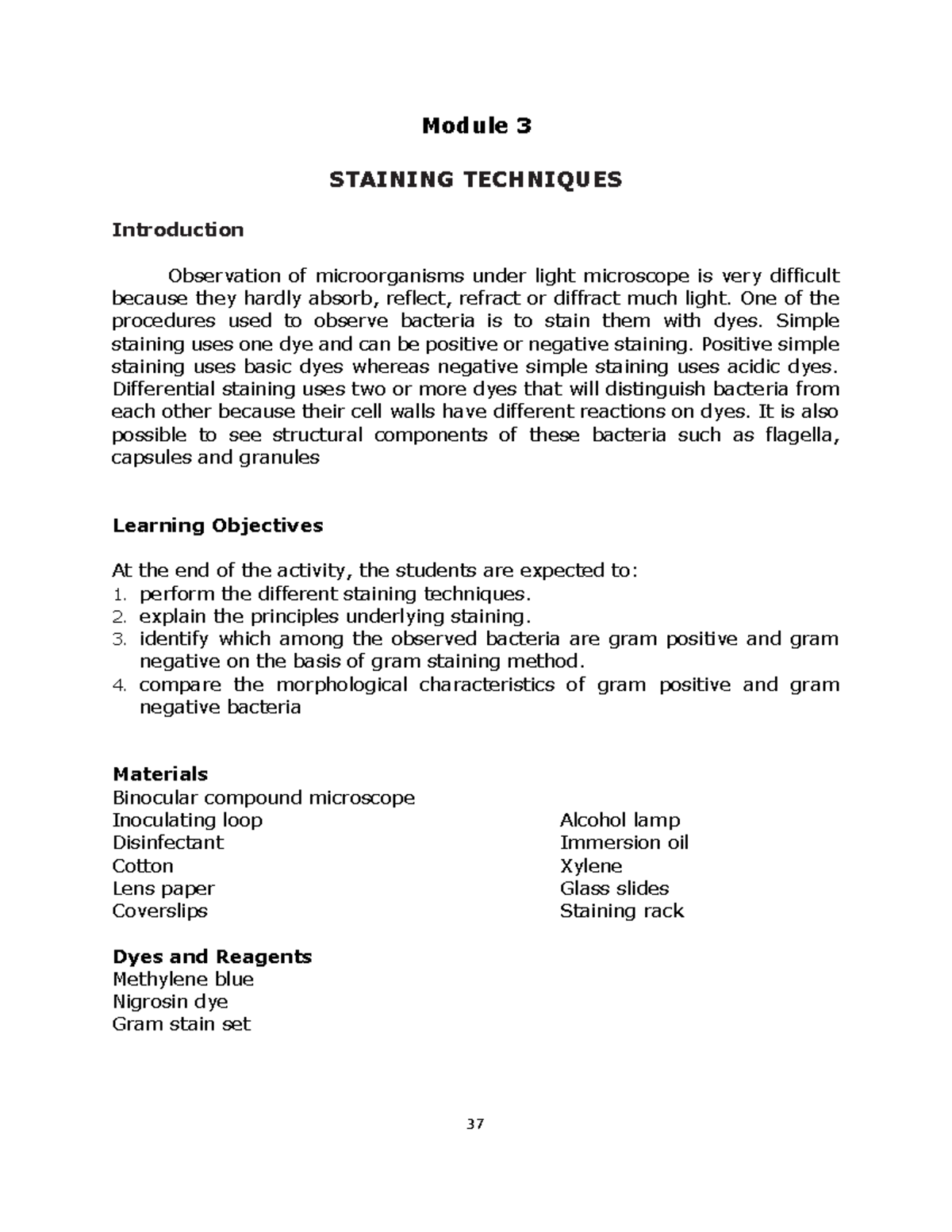 Module 3: Comprehensive Guide to Staining Techniques in Microbiology ...