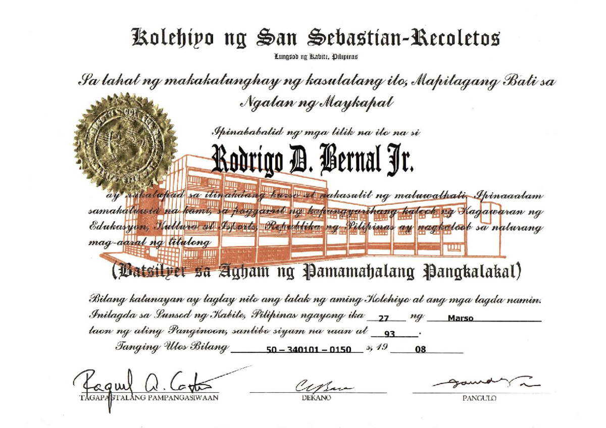 Diploma - oTHERS - BS accountancy - Studocu