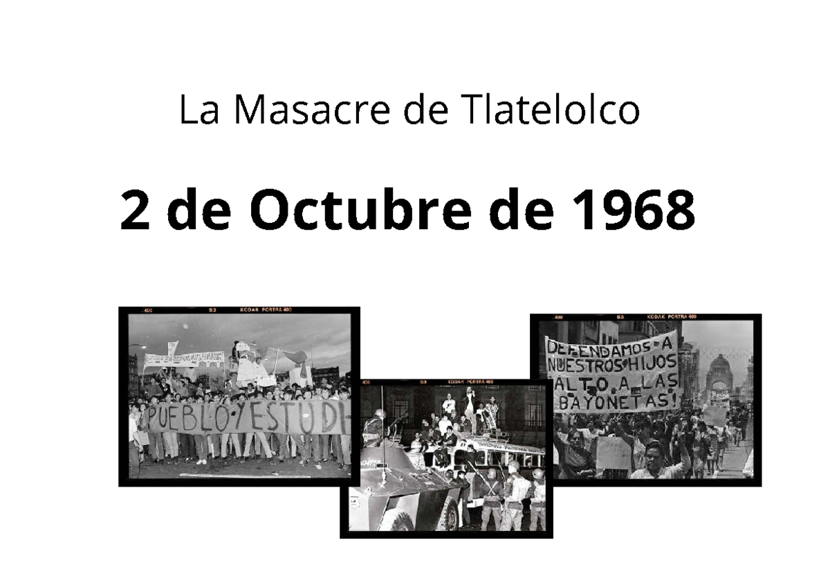 La Masacre de Tlatelolco: 2 de Octubre de 1968 - Análisis y Memoria ...
