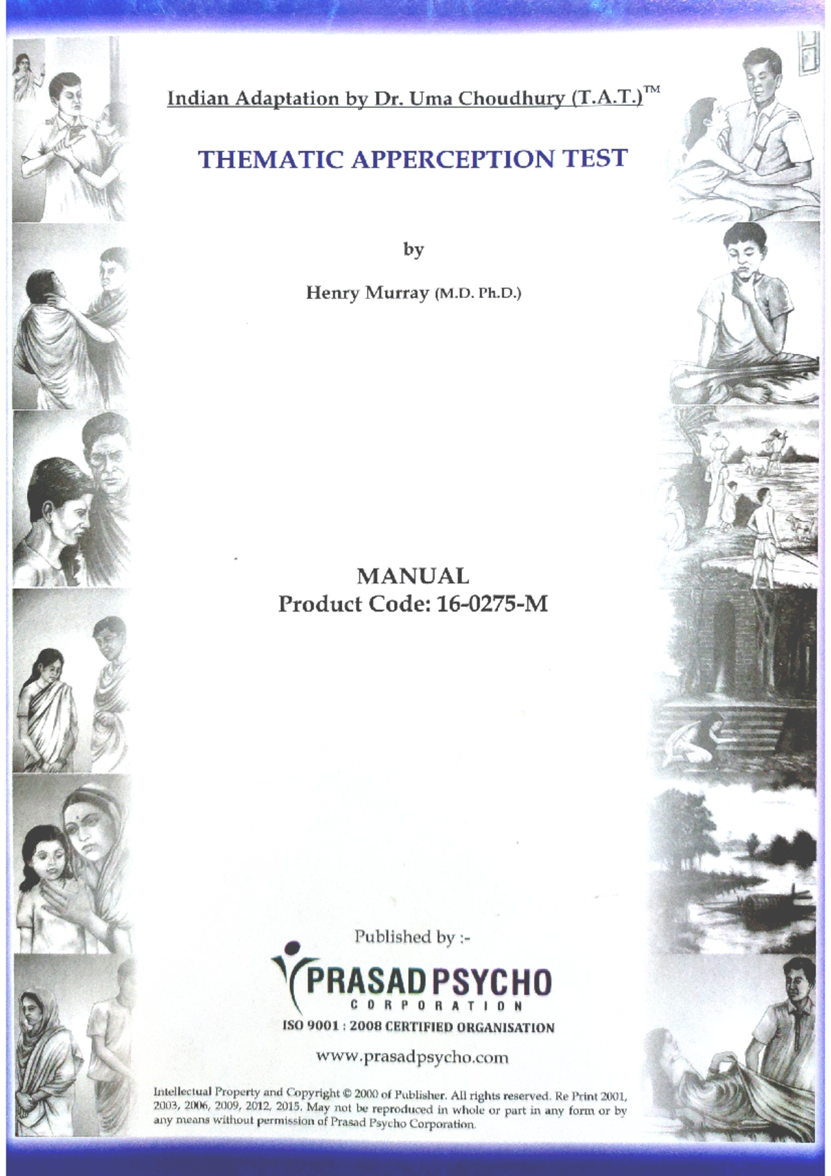 693838225-TAT- Indian Adaptation of Thematic Apperception Test Manual ...