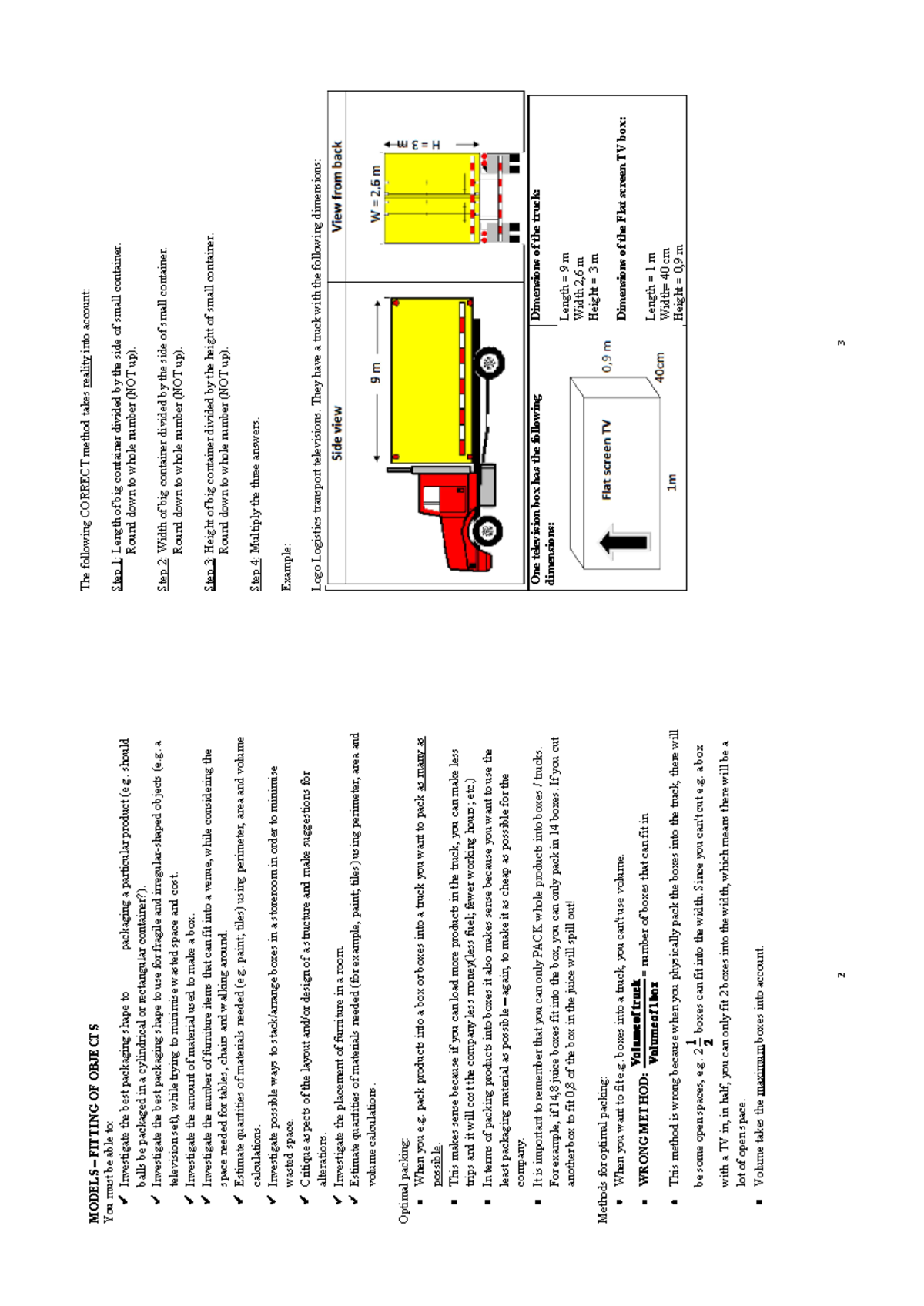 Optimal Packaging Notes for Efficient Storage and Transport - Studocu