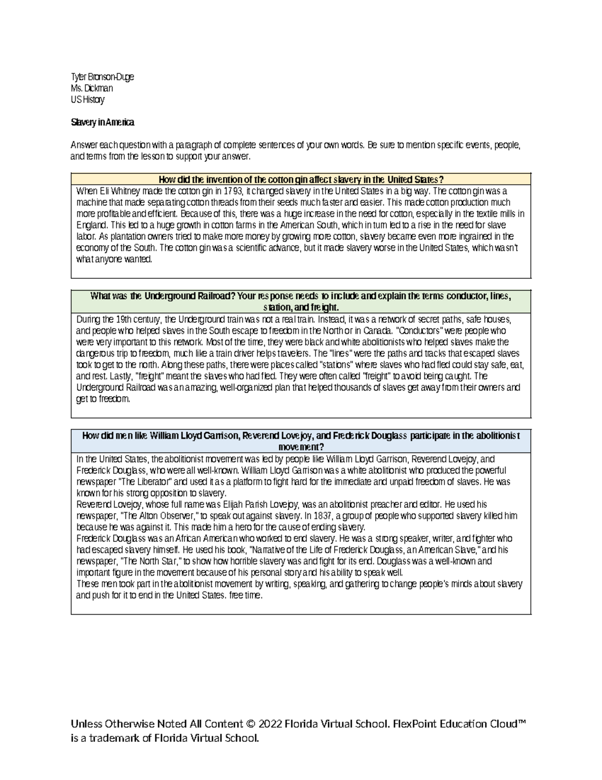 US History Essay Notes: Impact of Cotton Gin on Slavery in America ...