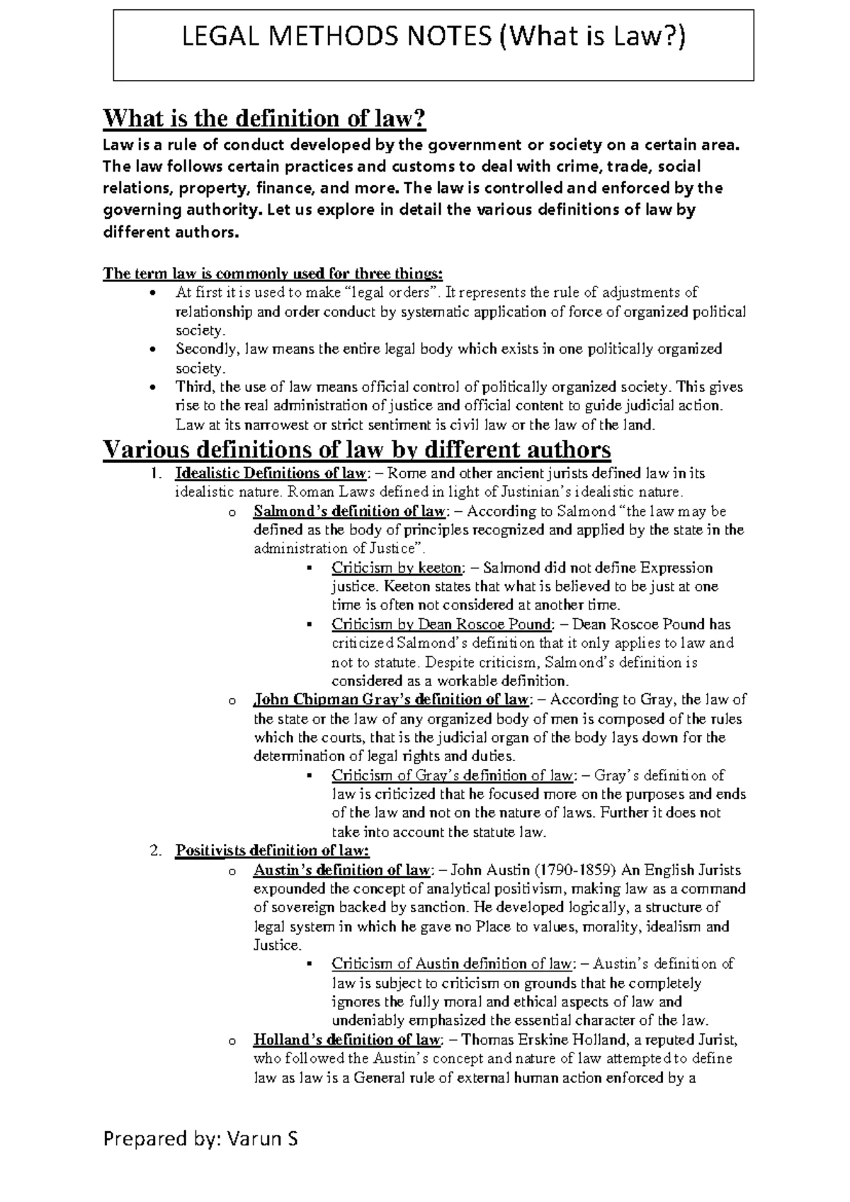 Unit 04 Parts of a statute - PARTS OF A STATUTE Statute: According to ...
