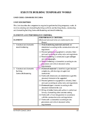 Substructure - Good - © TVET CDACC 2018 86 EXECUTE SUBSTRUCTURE WORKS UNIT CODE: CON/OS/BUT/CR ...
