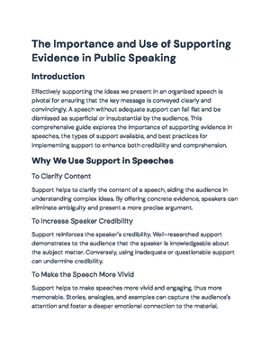 Public Speaking: Purposes, Topics, and Strategies for Success ...