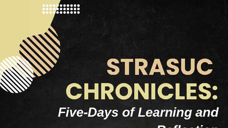 STRASUC 2025 Culture and Arts Festival: A Reflection by Maestro Alleah ...