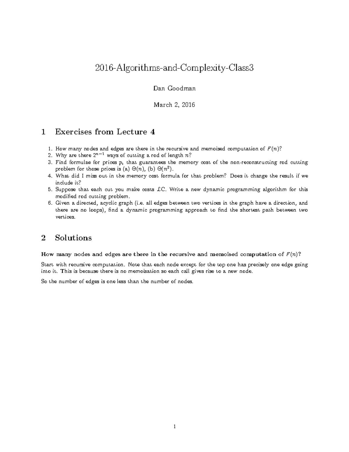 2016 Algorithms and Complexity Class 3 - 2016-Algorithms-and-Complexity-Class Dan Goodman March ...