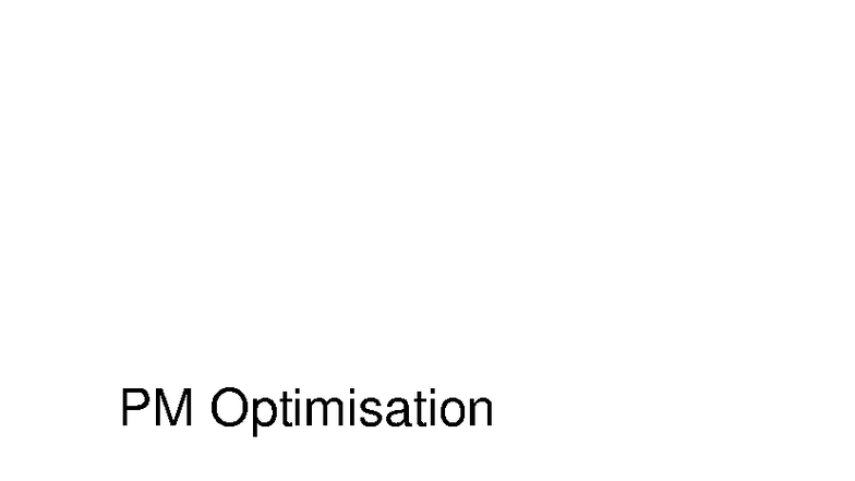 PMO 101: Future Maintenance Optimisation Strategies by Steve Turner ...