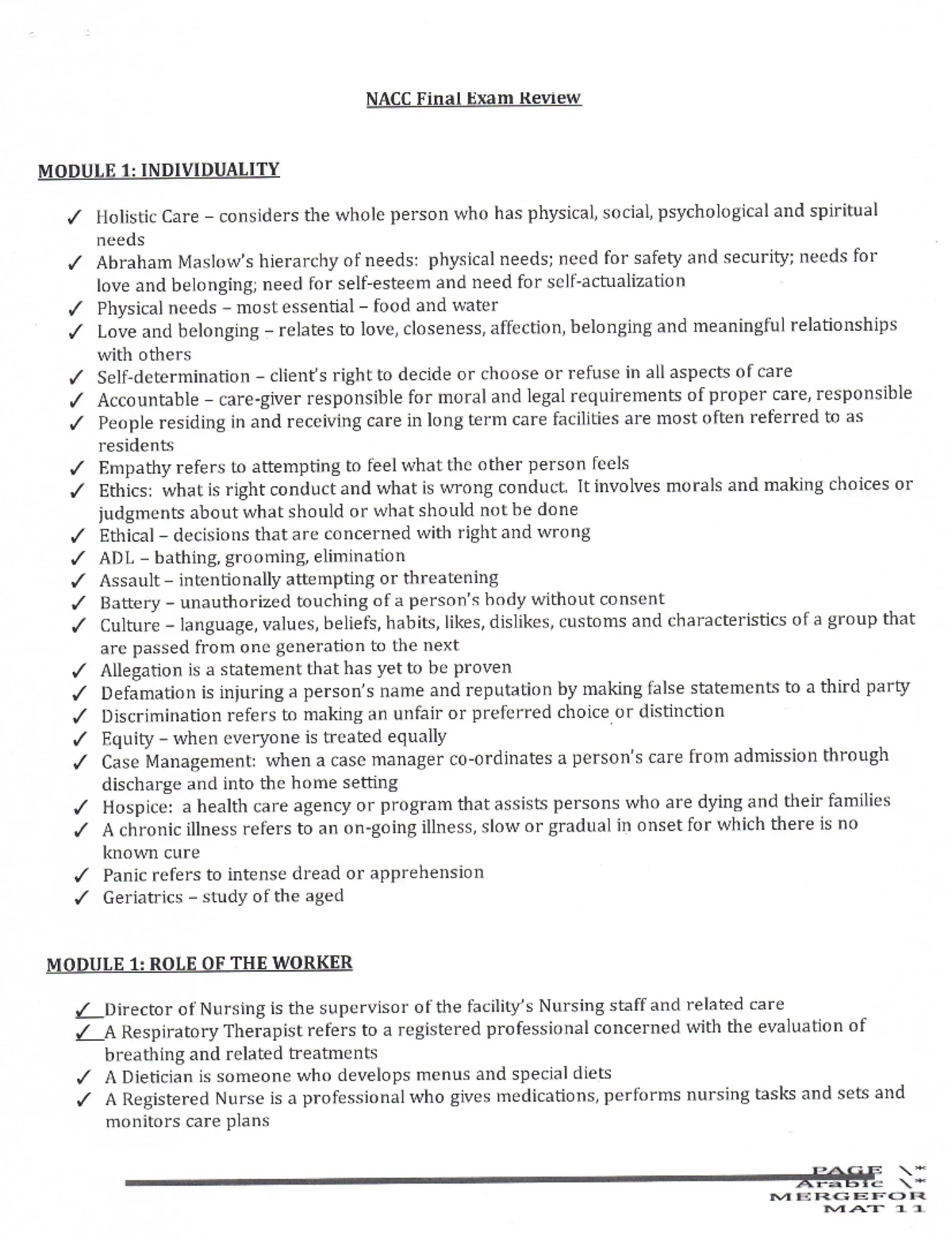 NACC - PSW 2024 Exam Review: 200 Questions with Correct Answers - Studocu