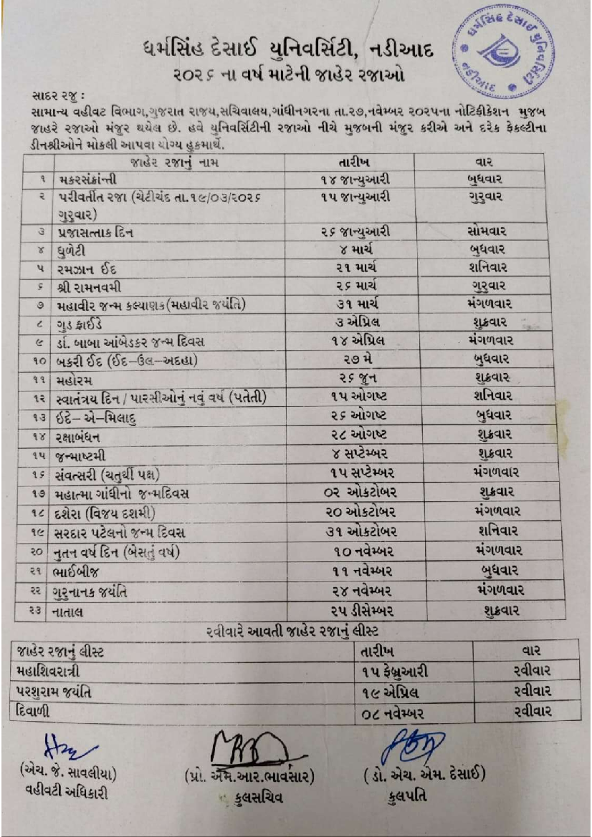 Holiday List for 2026 - E2118 Final Exam Preparation - Studocu
