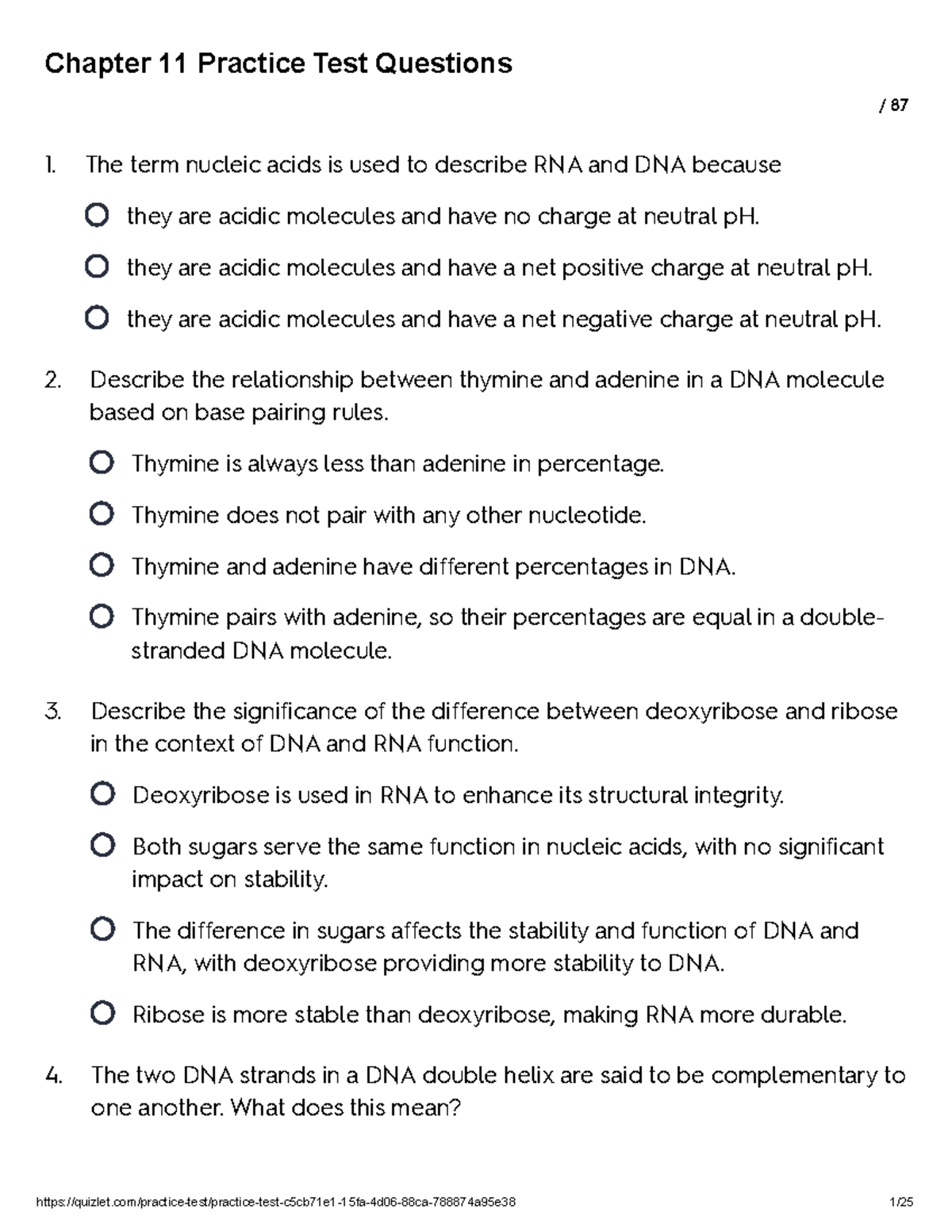 Molecular Genetics Practice Test Questions (Course Code 341F) - Studocu