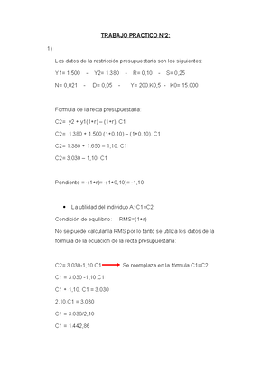 Examen Trabajo Práctico 1 economia II (100%) - Trabajo Práctico 1 [TP1] Comenzado: 23 de mayo en ...