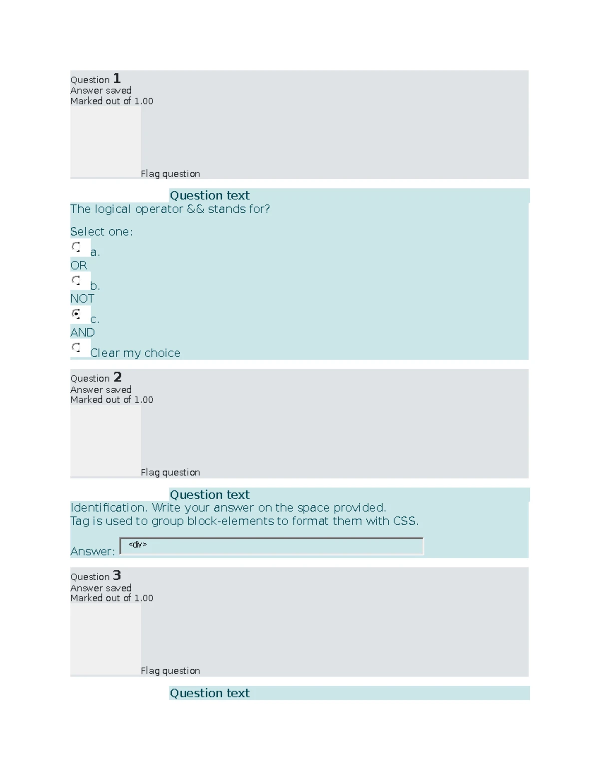 Web App Dev 1 Prefinal Quiz 1 Review - Attempt Completed - Studocu