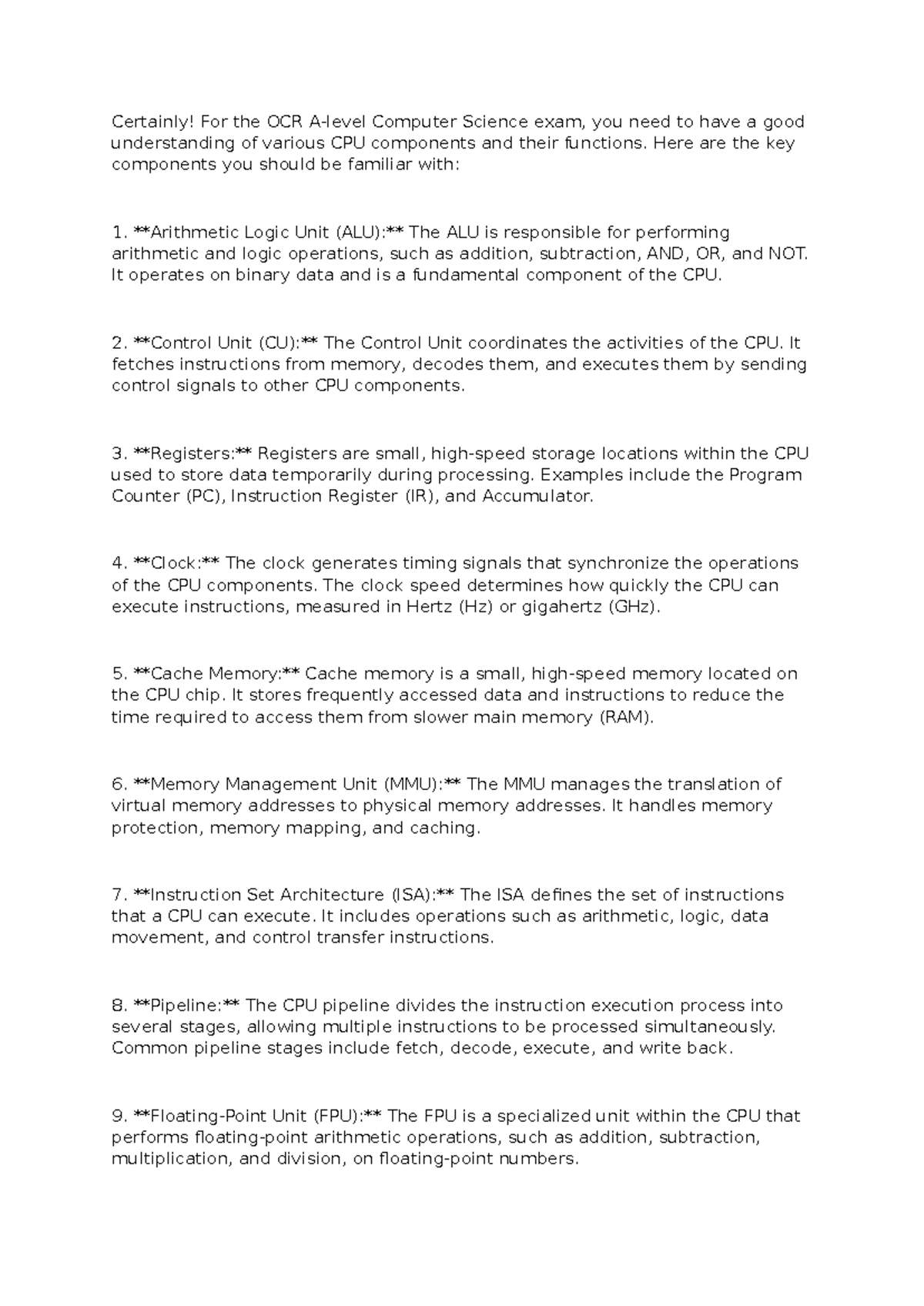 Understanding the Data Address and Control Bus for OCR A-Level Comp Sci ...