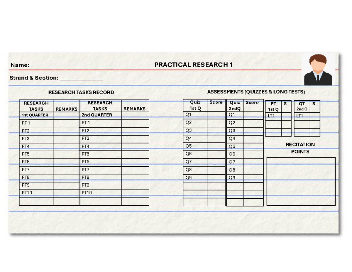 Index- Format - RECITATION POINTS RESEARCH TASKS REMARKS 1st QUARTER RT ...