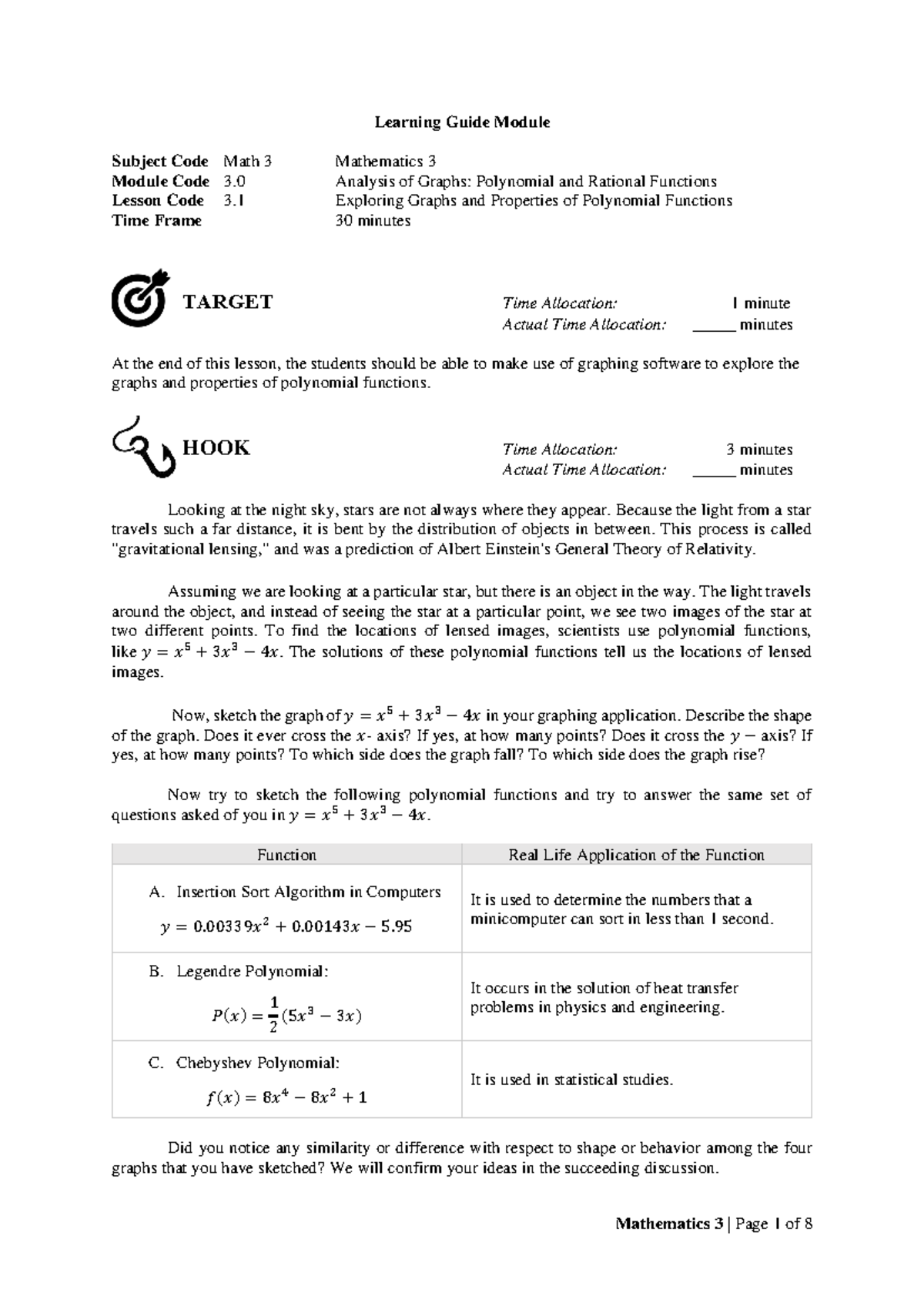 Final Exam Study Guide for ABC123: Exploring Polynomial Functions - Studocu