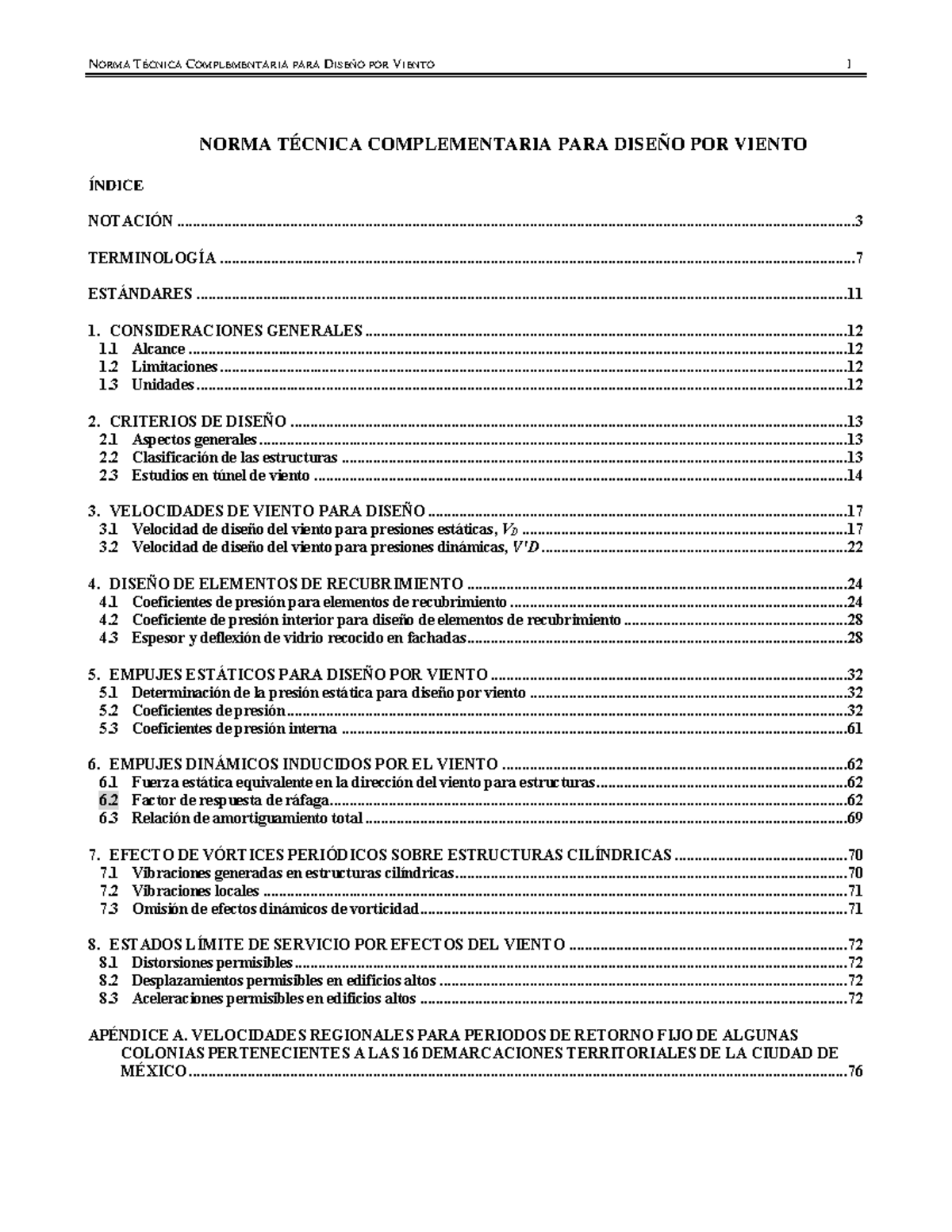 NTC 1: Diseño por Viento en Estructuras - Guía Completa - Studocu