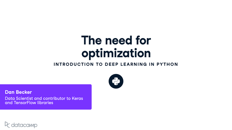 Chapter 2 - Lecture: Optimization in Deep Learning with Python - Studocu
