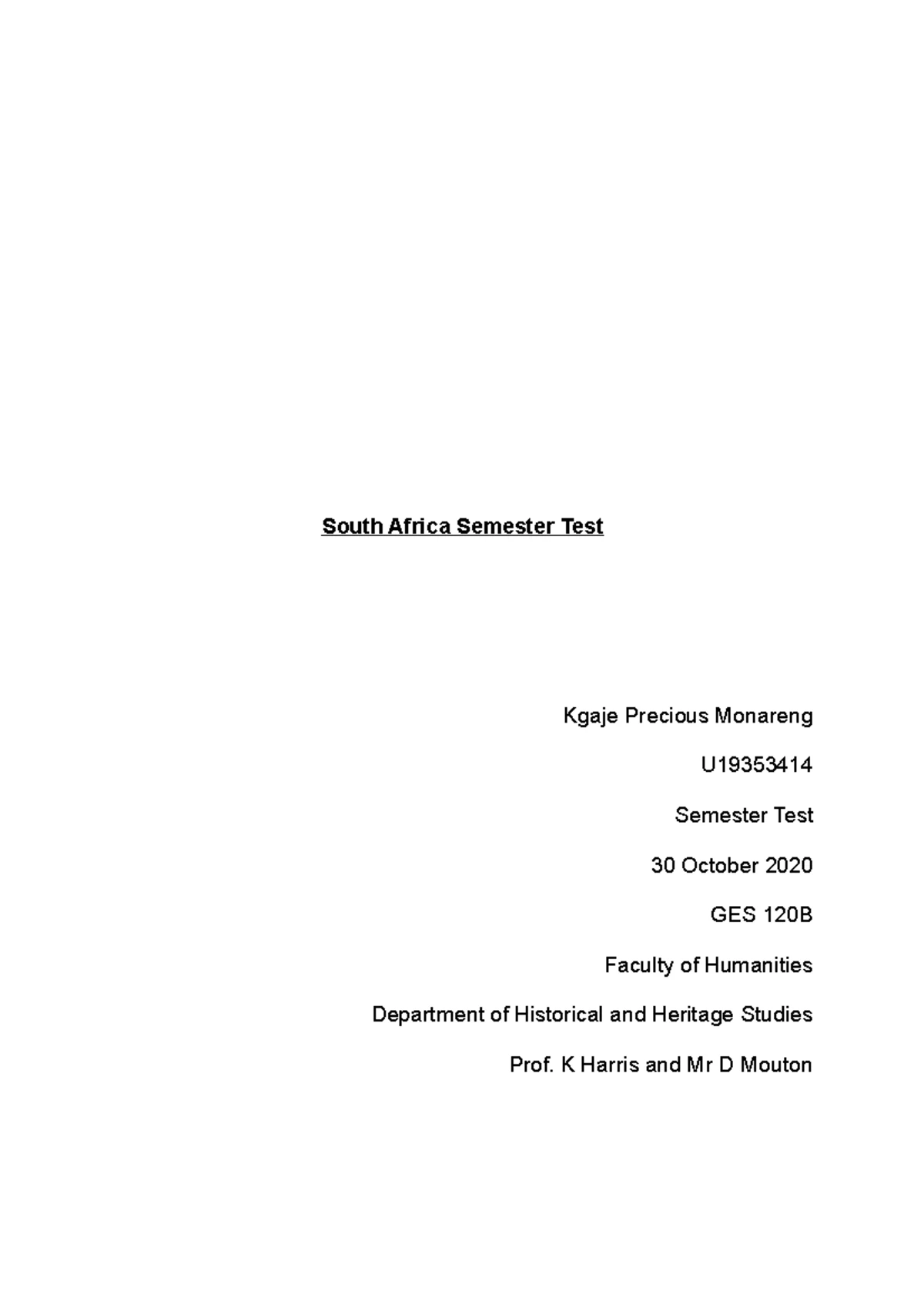 Theme 2: Africa - Analyzing Eurocentric vs. African Historical ...