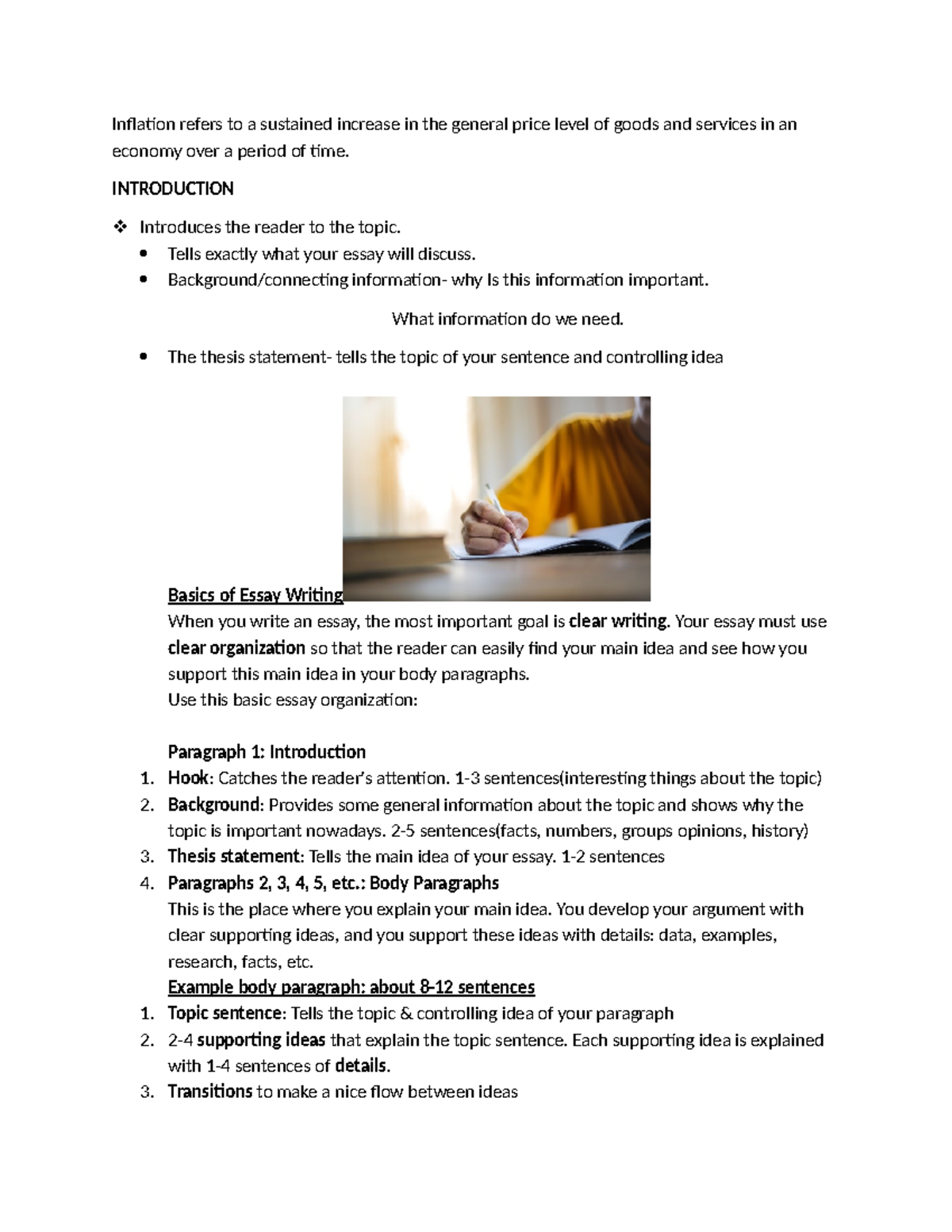 Essay Writing Guidelines: Structure & Key Points for Success - Studocu