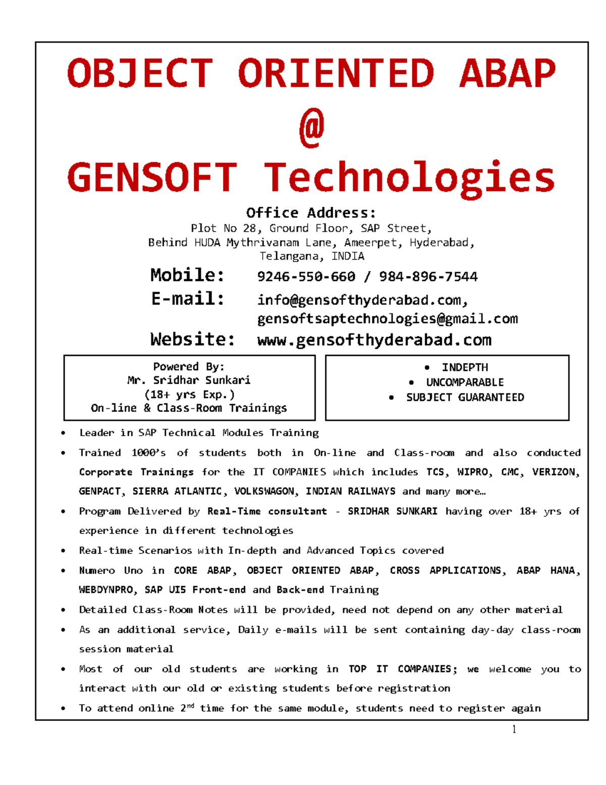 OOPS-ABAP-1: Comprehensive Guide to Object-Oriented Programming - Studocu